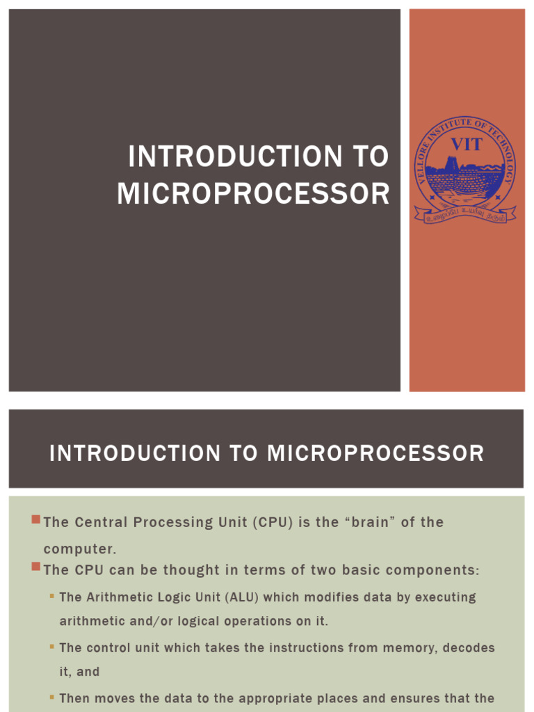 1-Definition of Microprocessor, 8 Bit - 16 Bit Processors-05-01-2024 ...