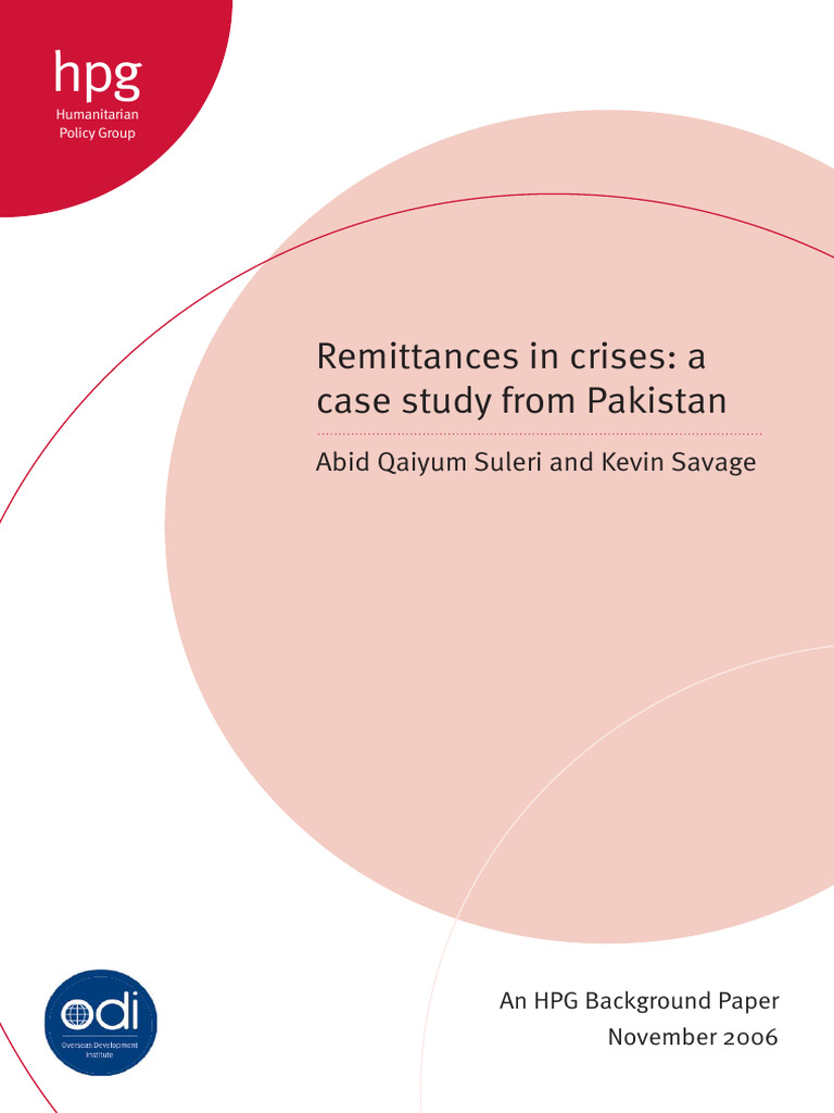 2006-11 - Remittences in Crisis | PDF | Remittance | Human Migration