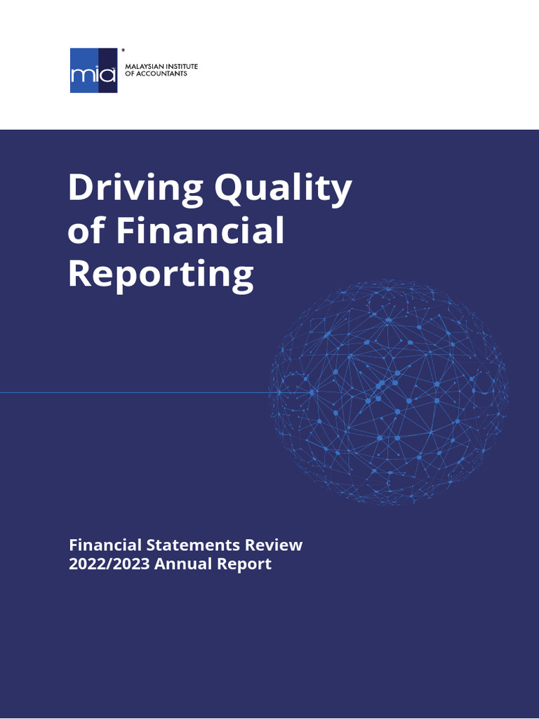 Financial Statements Review Annual Report 2022.2023 1 | PDF | Financial ...