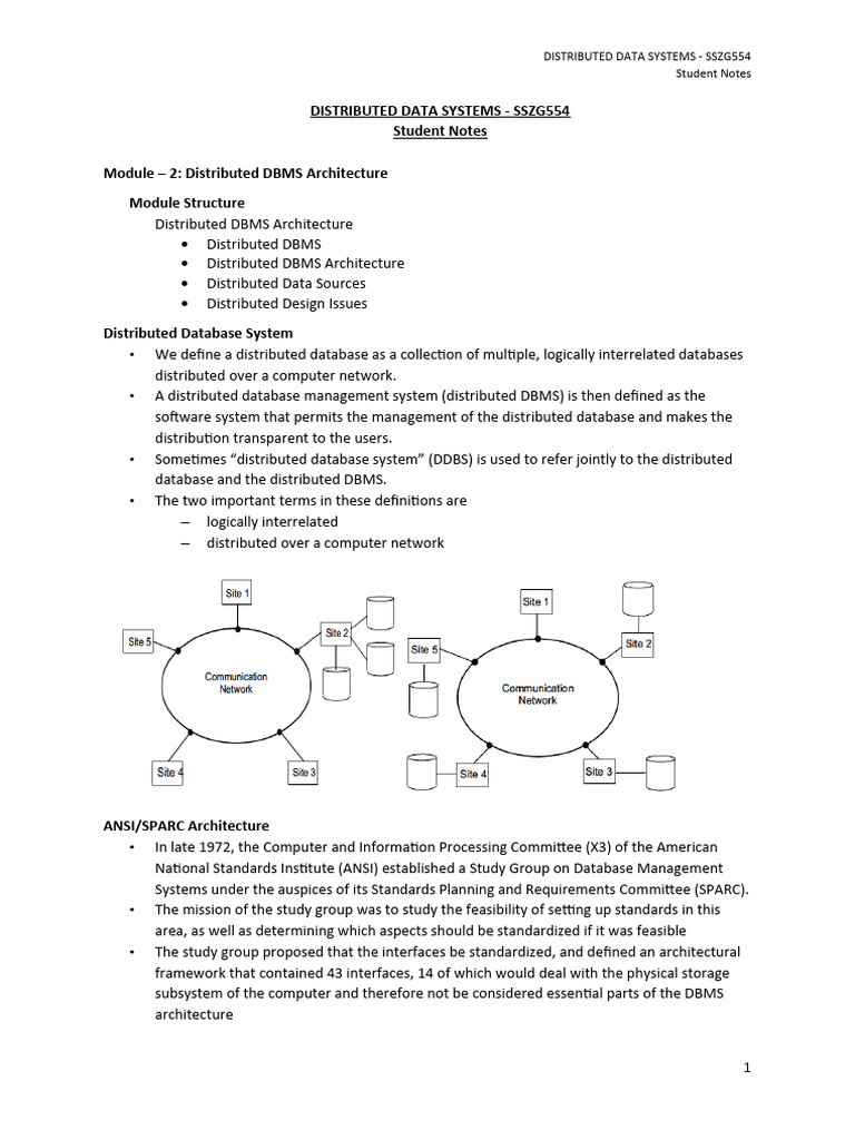 Student Notes Pdf Databases Systems Science