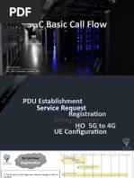 5GC Basic Call Flows | PDF | Network Protocols | Network Architecture