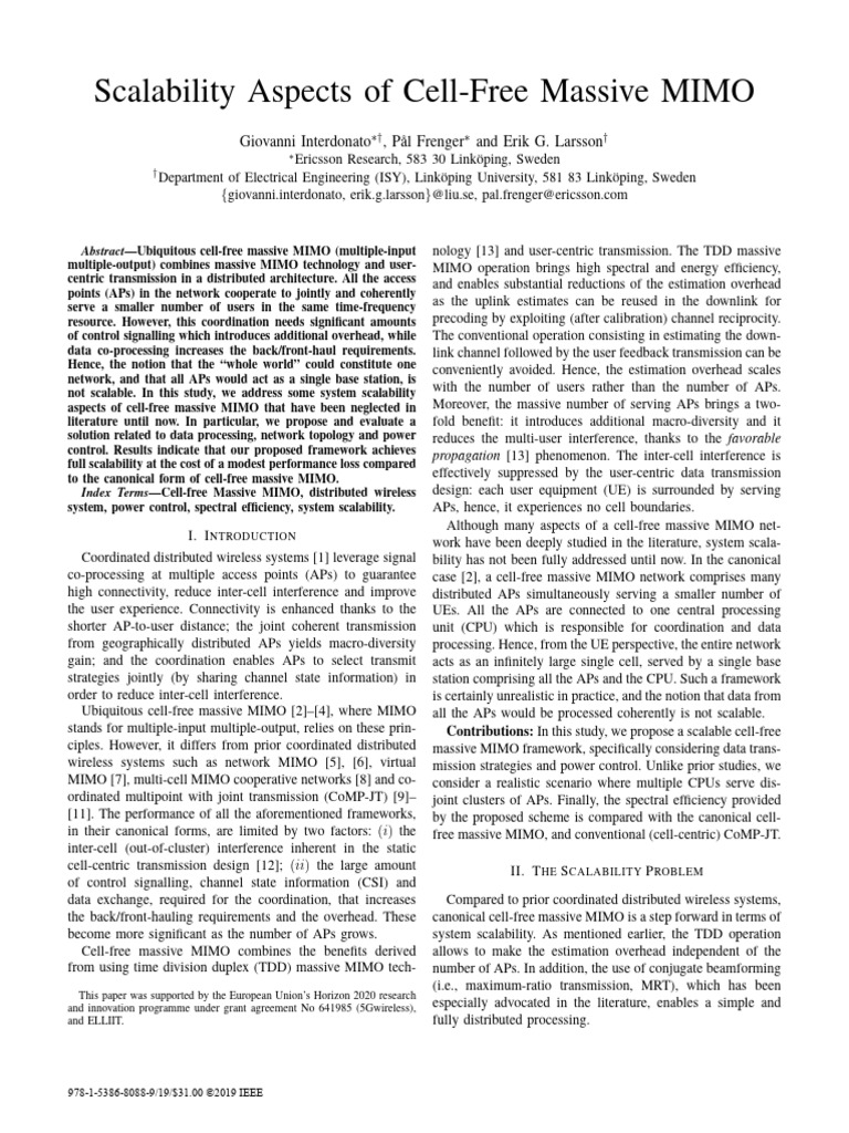 Interdonato 2019 | PDF | Mimo | Scalability