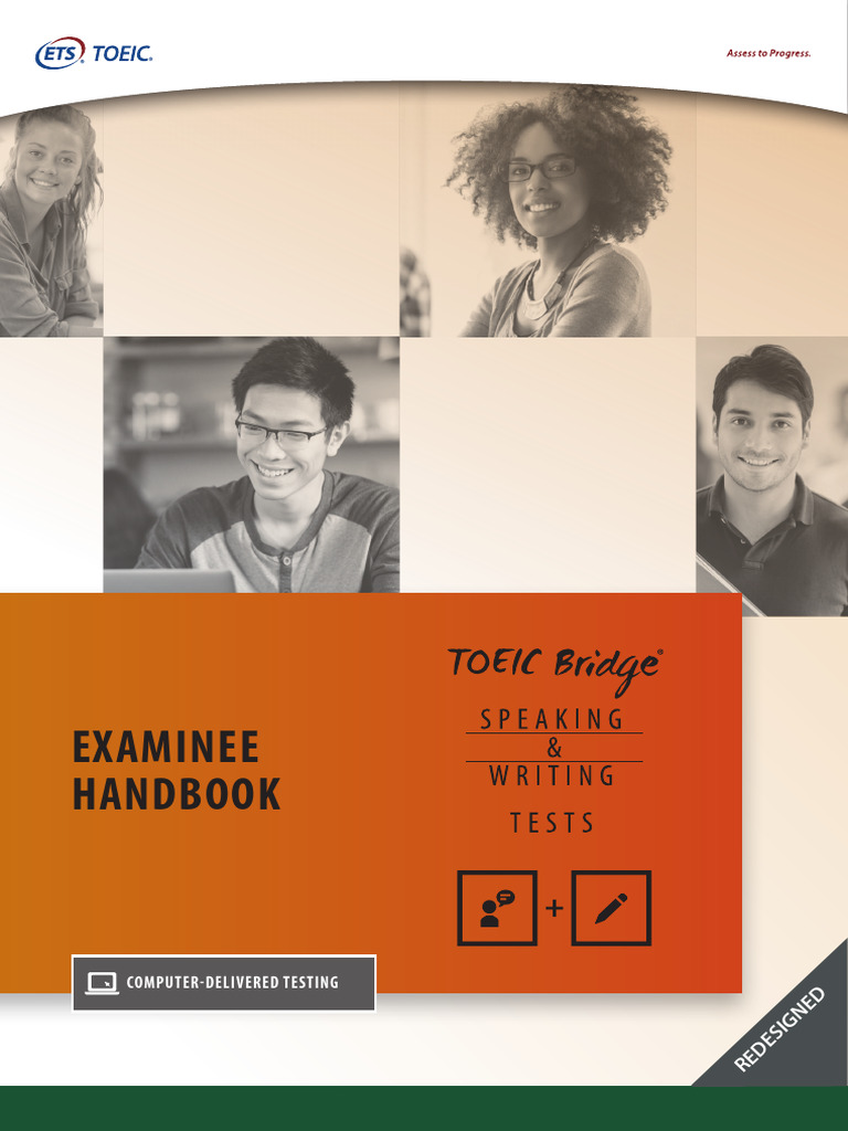 Toeic Bridge Speaking Writing Examinee Handbook | PDF | Identity ...