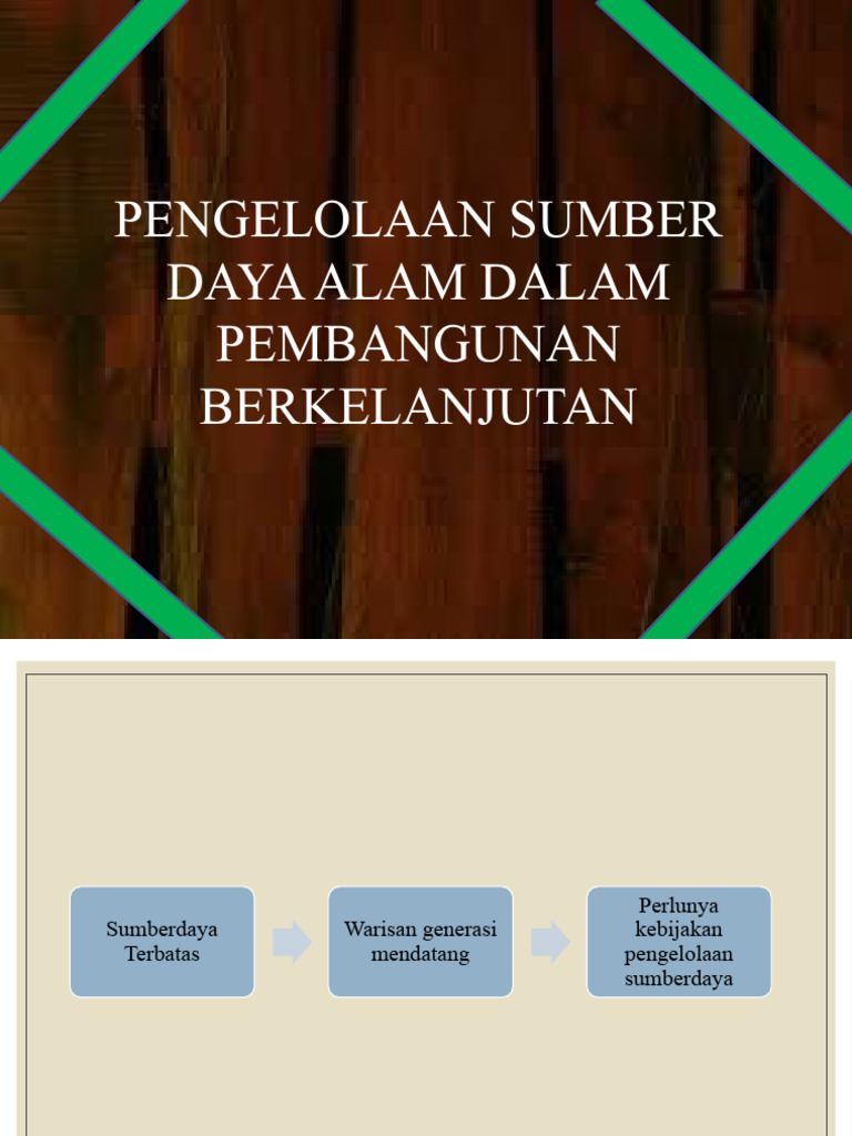 Pengelolaan Sda Dan Pembangunan | PDF