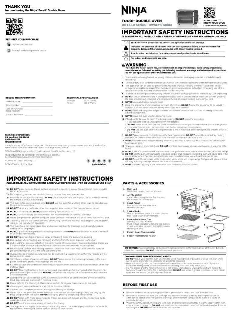 Dct450 Series Ib | PDF | Oven | Grilling