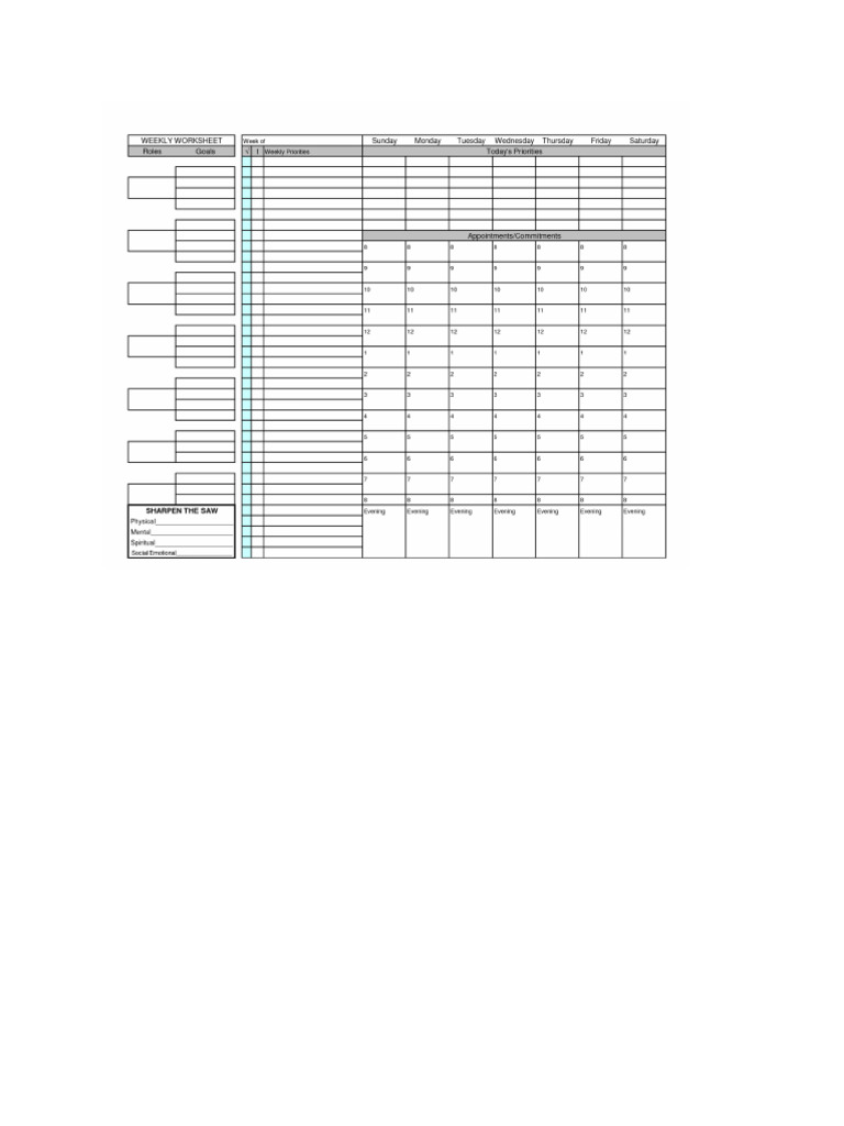 Planner 7habits | PDF