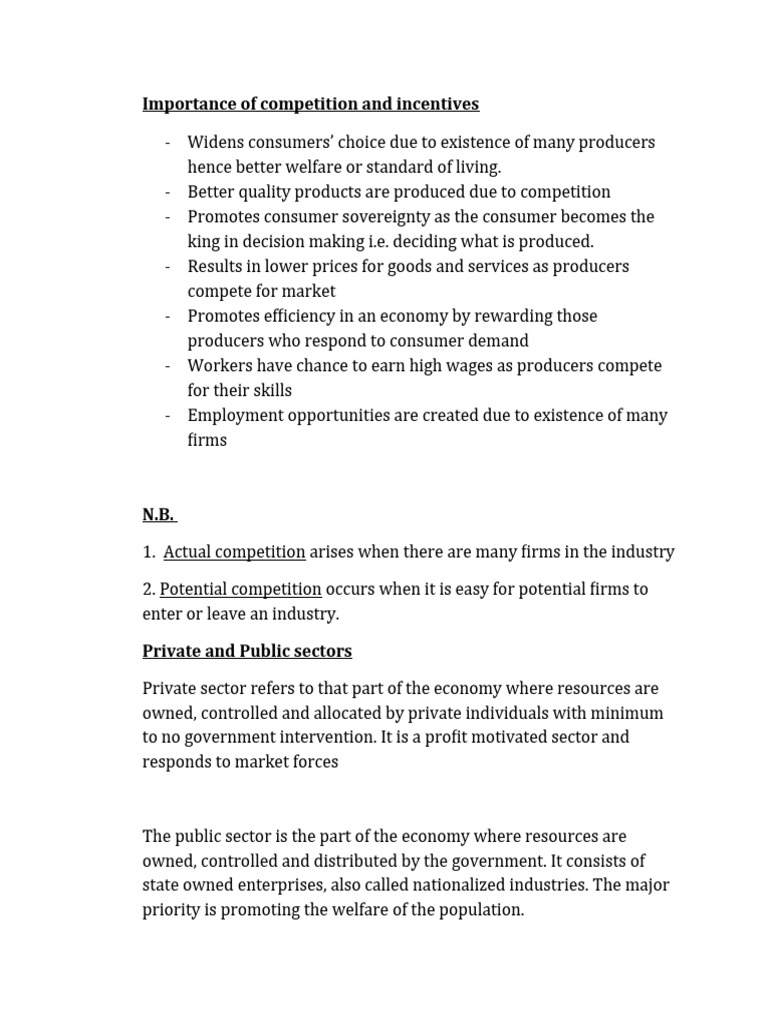 Allocative Efficiency, Market Failure and Government Measures To ...