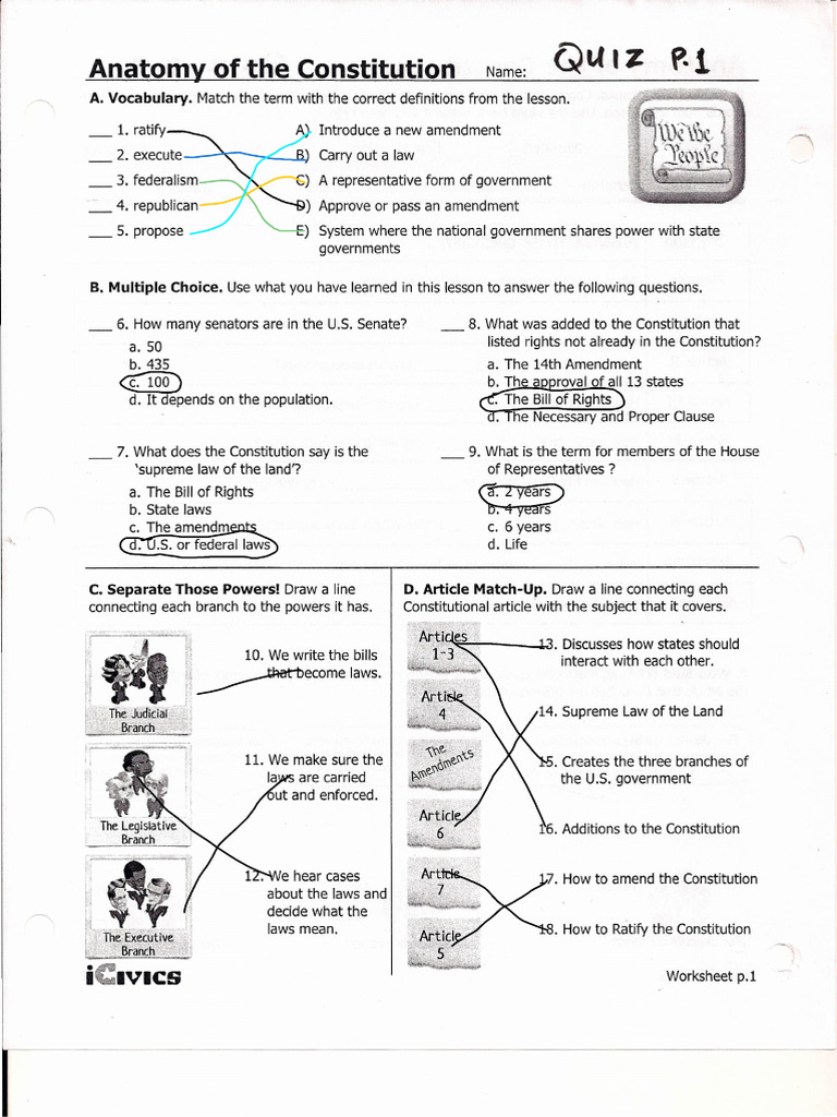 Anatomy of The Constitution | PDF | United States Bill Of Rights | Bill ...