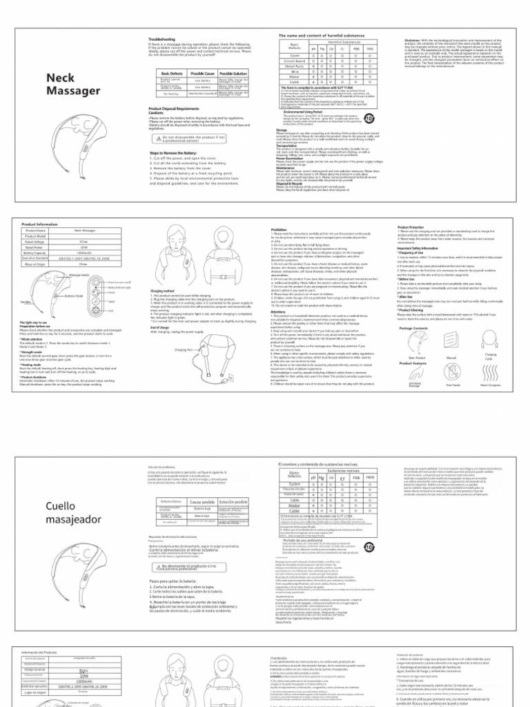 Massager Manual | PDF