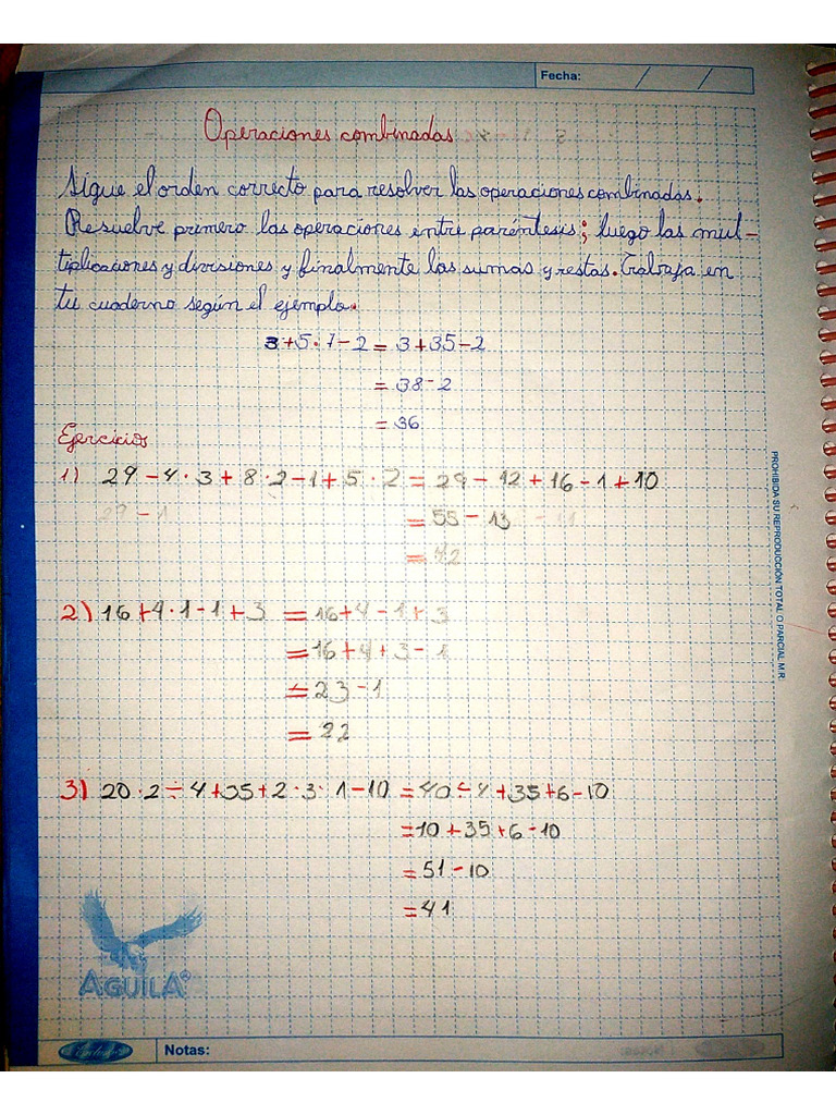 Operaciones Combinadas | PDF