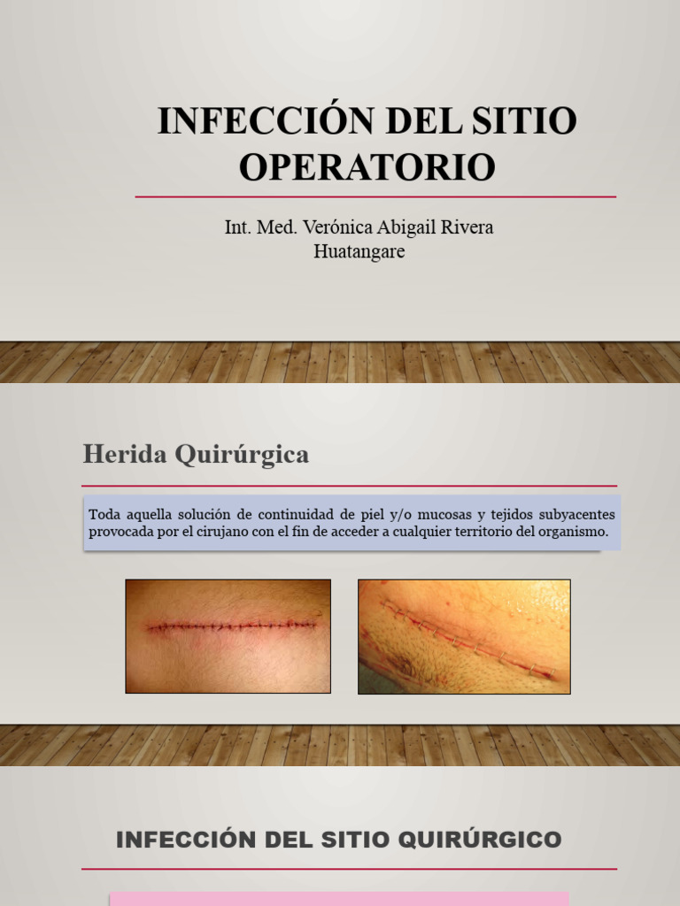 Infeccion de Sitio Operatorio | PDF | Cirugía | Infección