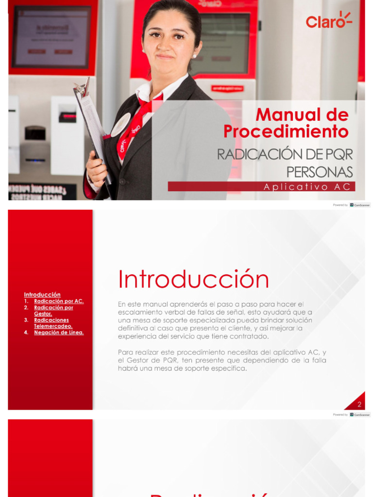 Manual de Procedimiento Radicacion de PQRs Personas | PDF