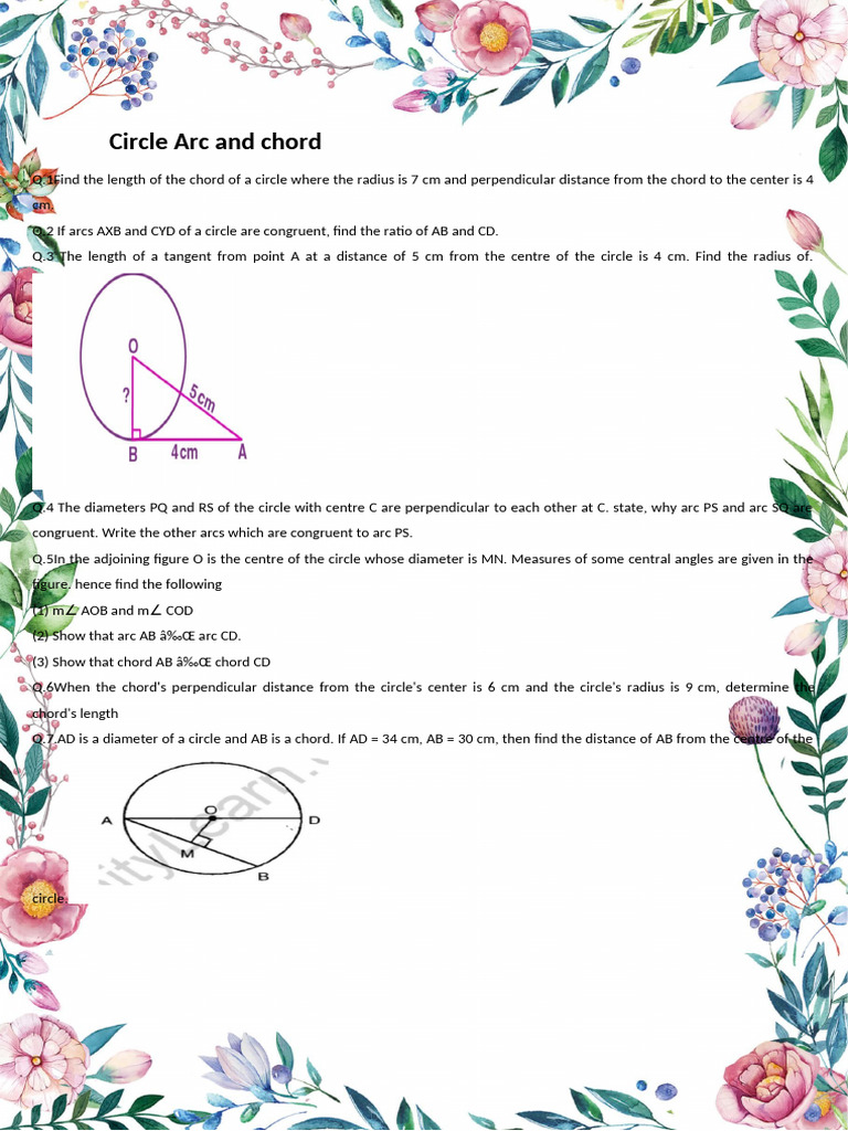 Circle | PDF | Teaching Methods & Materials