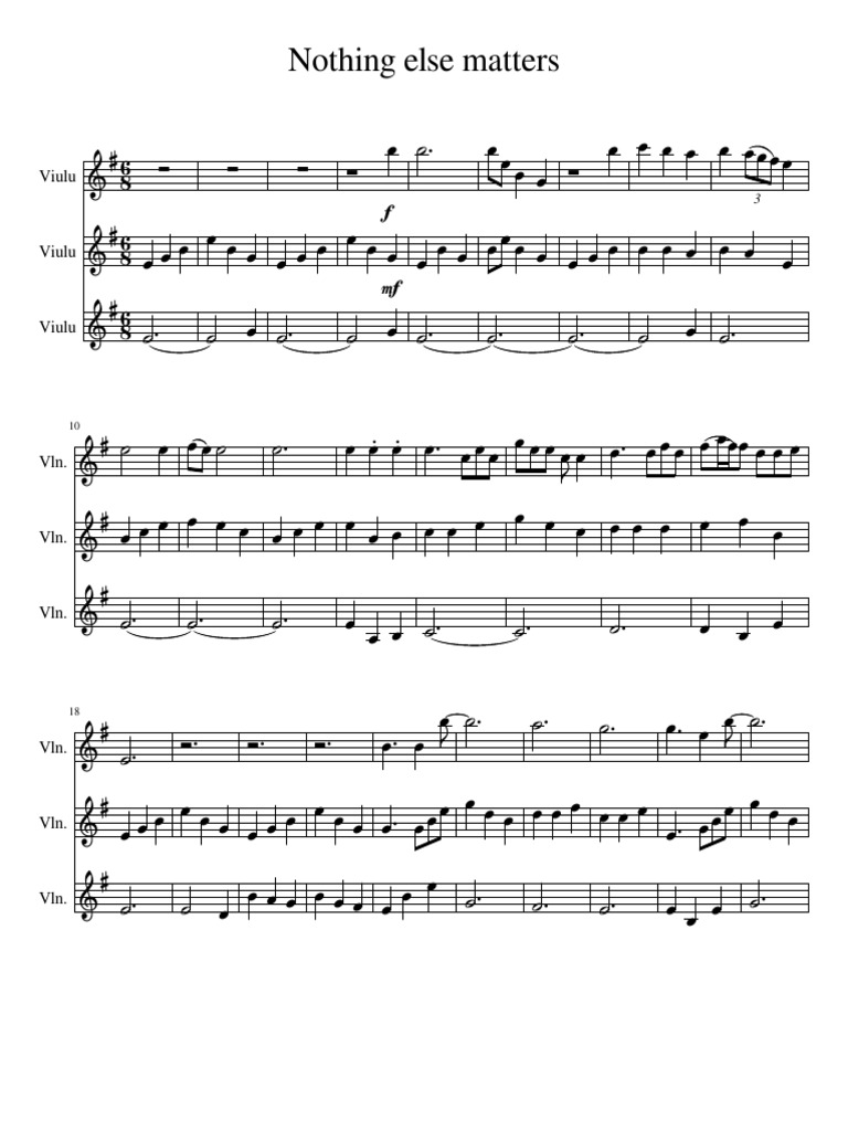 Metalica Musescore | PDF