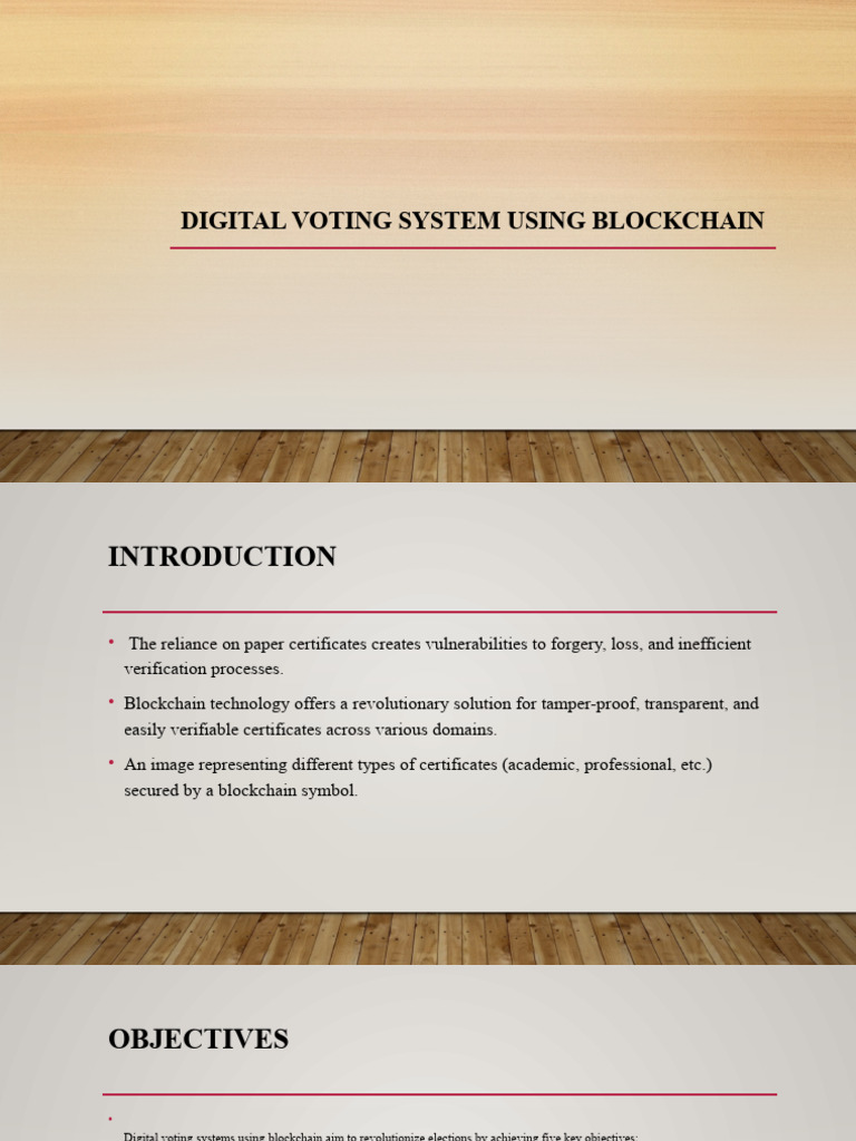 Digital Voting System Using Blockchain | PDF
