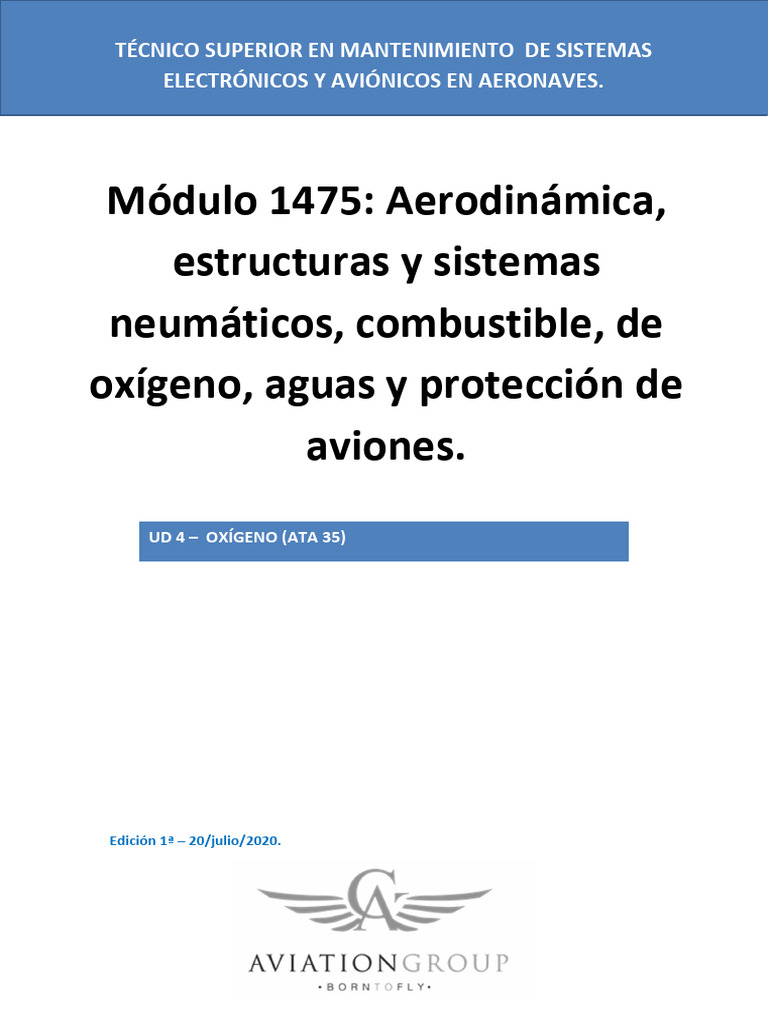 Ud-5 Avi Fuente Oxigeno (Ata 35) | PDF | Oxígeno | Hipoxia (médica)