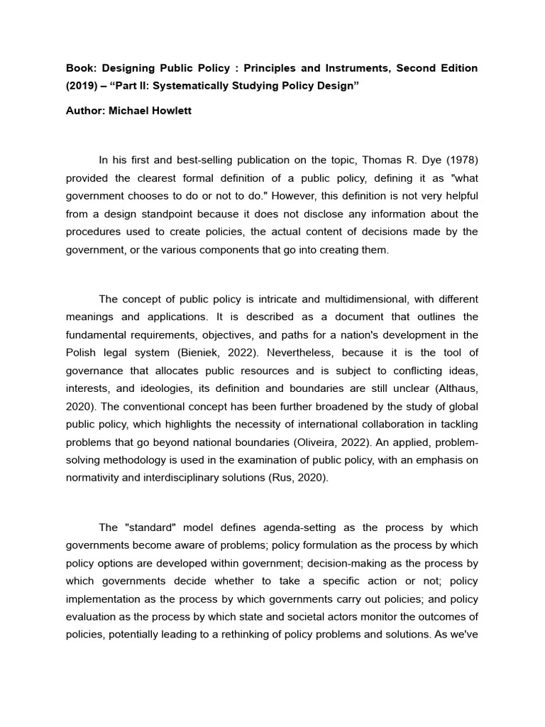 Public Policy Critical Review - Amir Fahmi | PDF | Policy | Governance