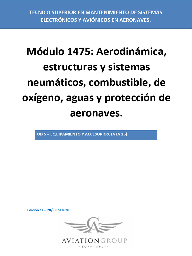 UD-8 AVI Fuente EQUIPAMIENTO Y ACCESORIOS (ATA 25) | PDF | Avión ...