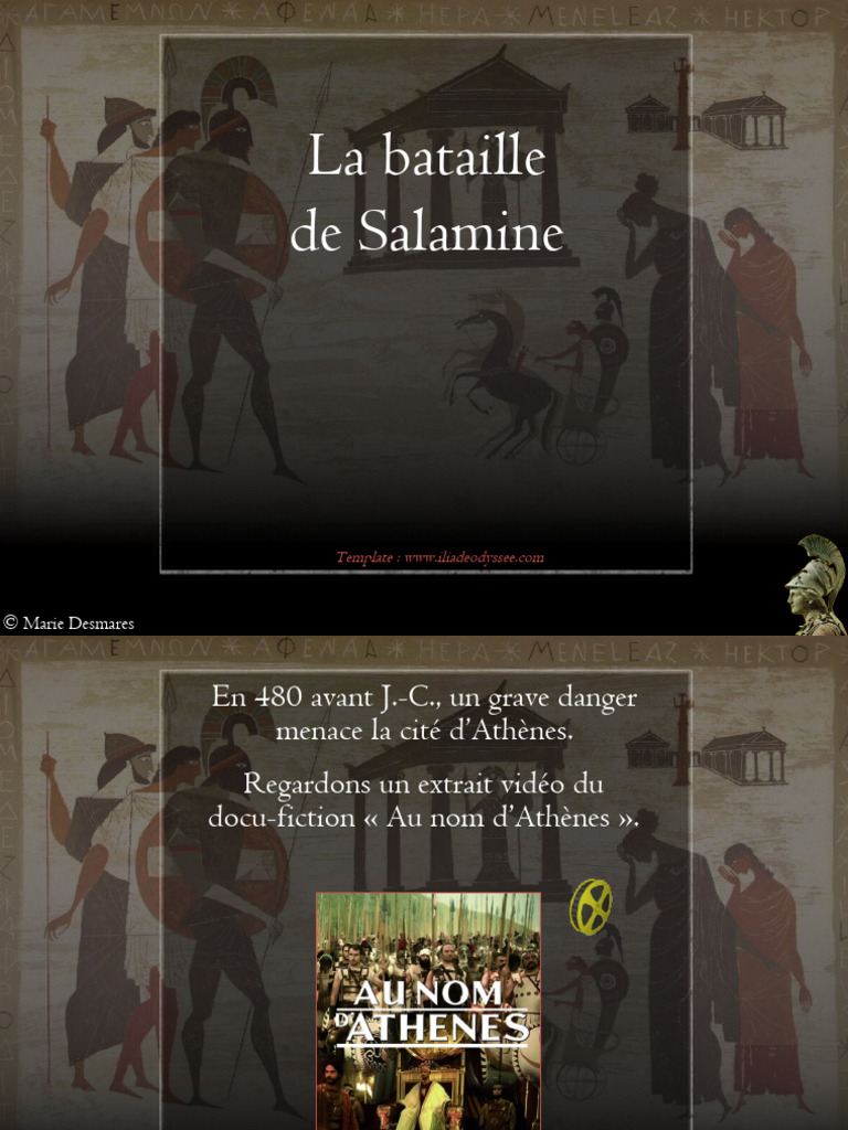 Victoire athénienne à Salamine 480 av. J.-C. | PDF | Guerres médiques ...