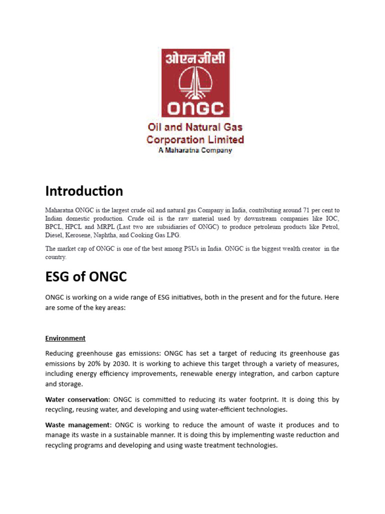 Group 9 - ONGC - MA Project | PDF | Expense | Revenue