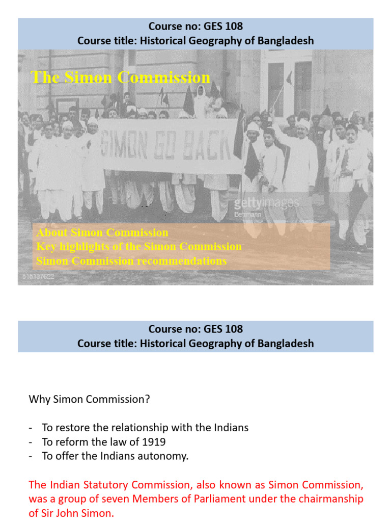 Lecture Simon-Commission | PDF | All India Muslim League | Muhammad Ali ...