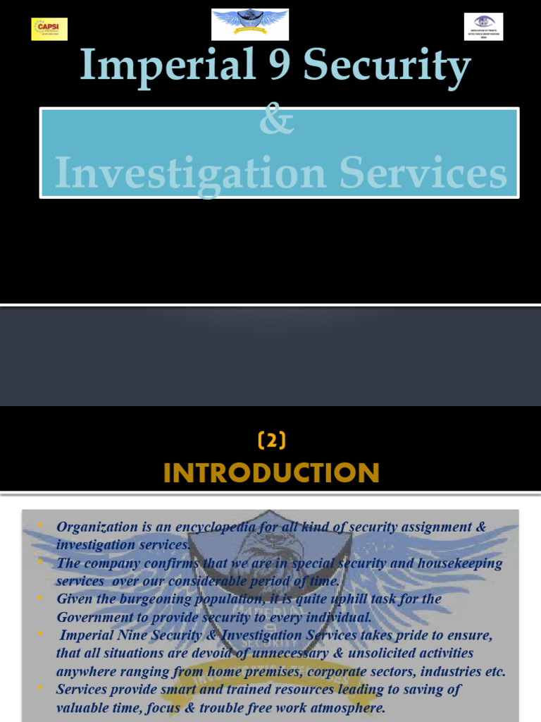 Presentation Profile 6 | PDF | Security Guard | Business