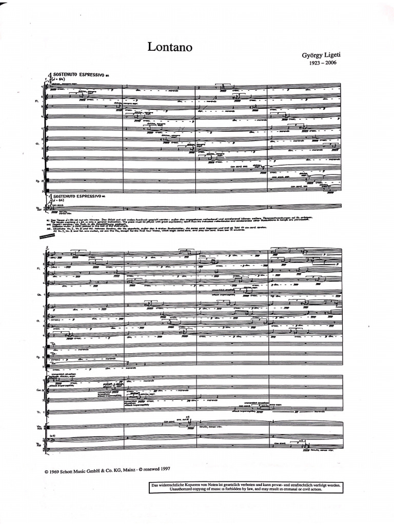Lontano Ligeti | PDF