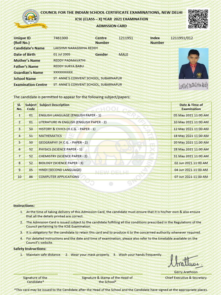 Admit Card Scanner | PDF