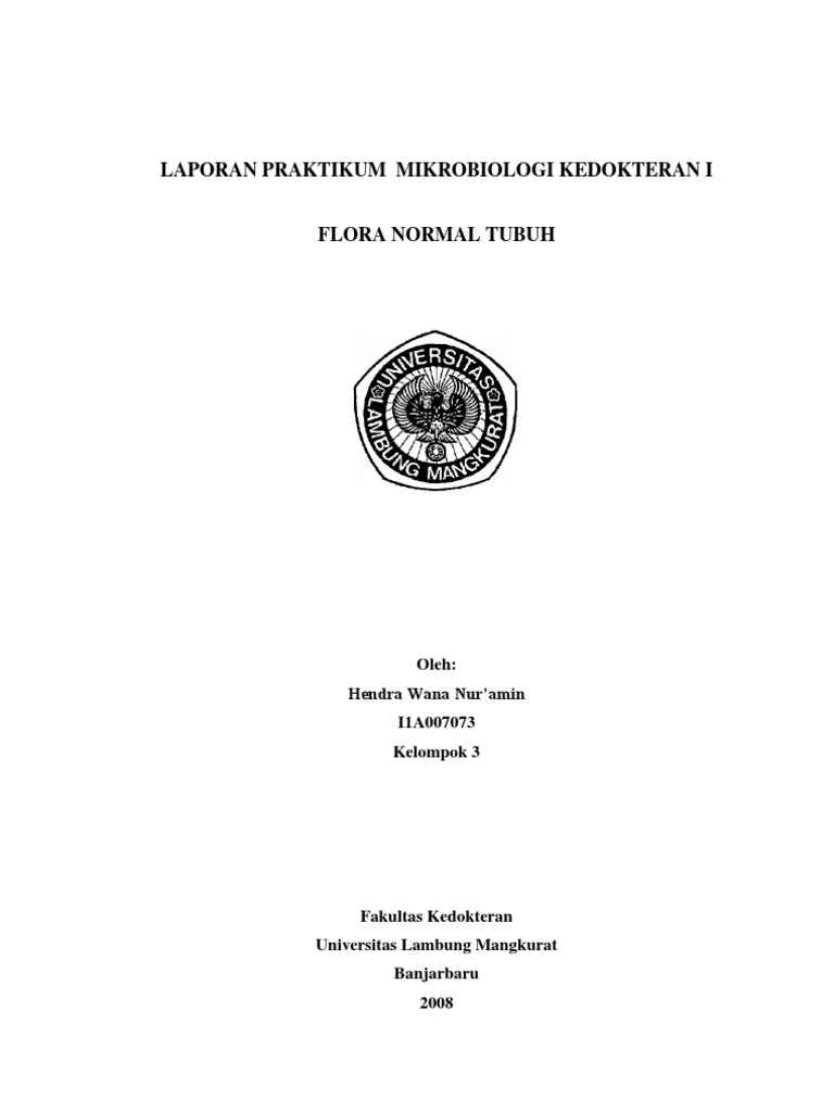 Flora Normal Tubuh dalam Mikrobiologi | PDF