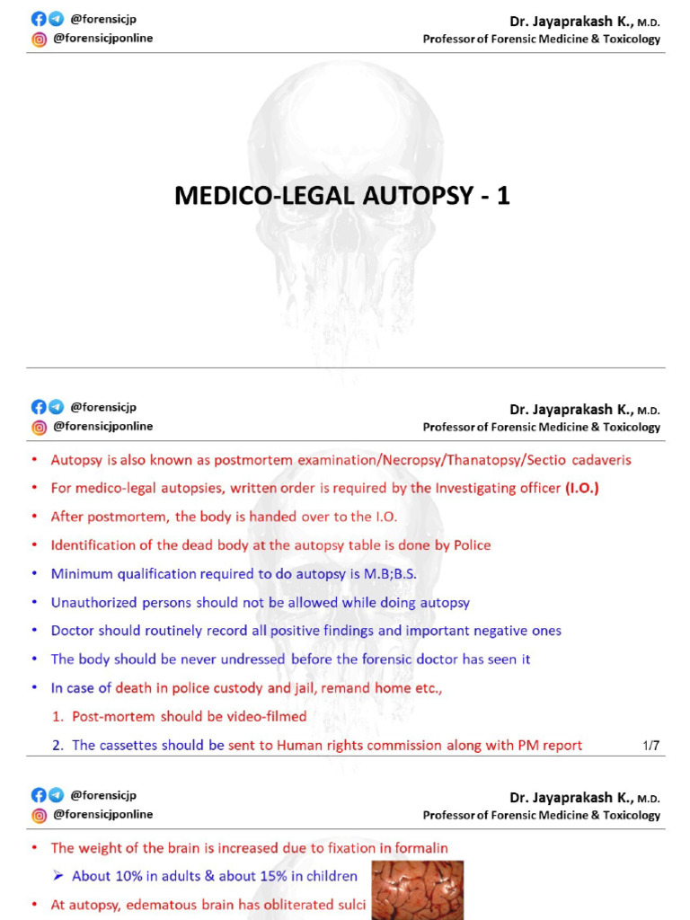 5. Medico-legal Autopsy | PDF