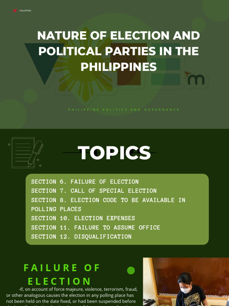 Philippine Election and Party Dynamics | PDF | Government | Justice