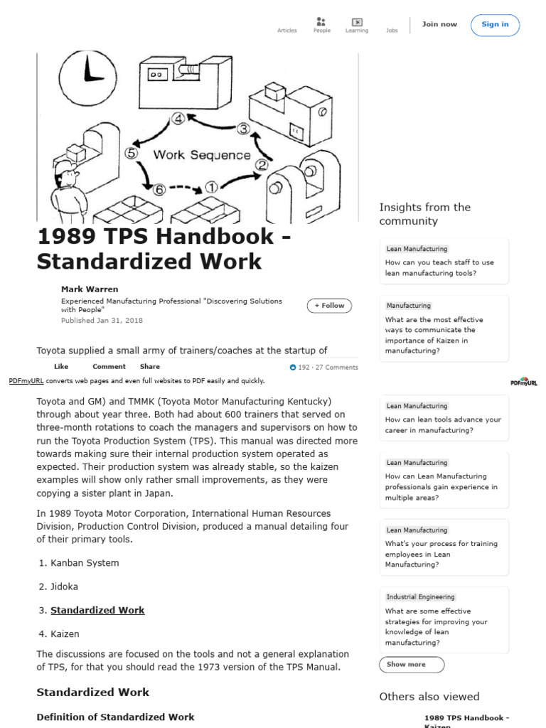 WWW - Linkedin - Com - Pulse - 1989 Tps Handbook Standardized Work Mark ...