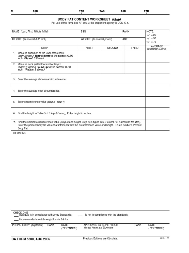 Height and Weight PDF Fill Out Form | PDF