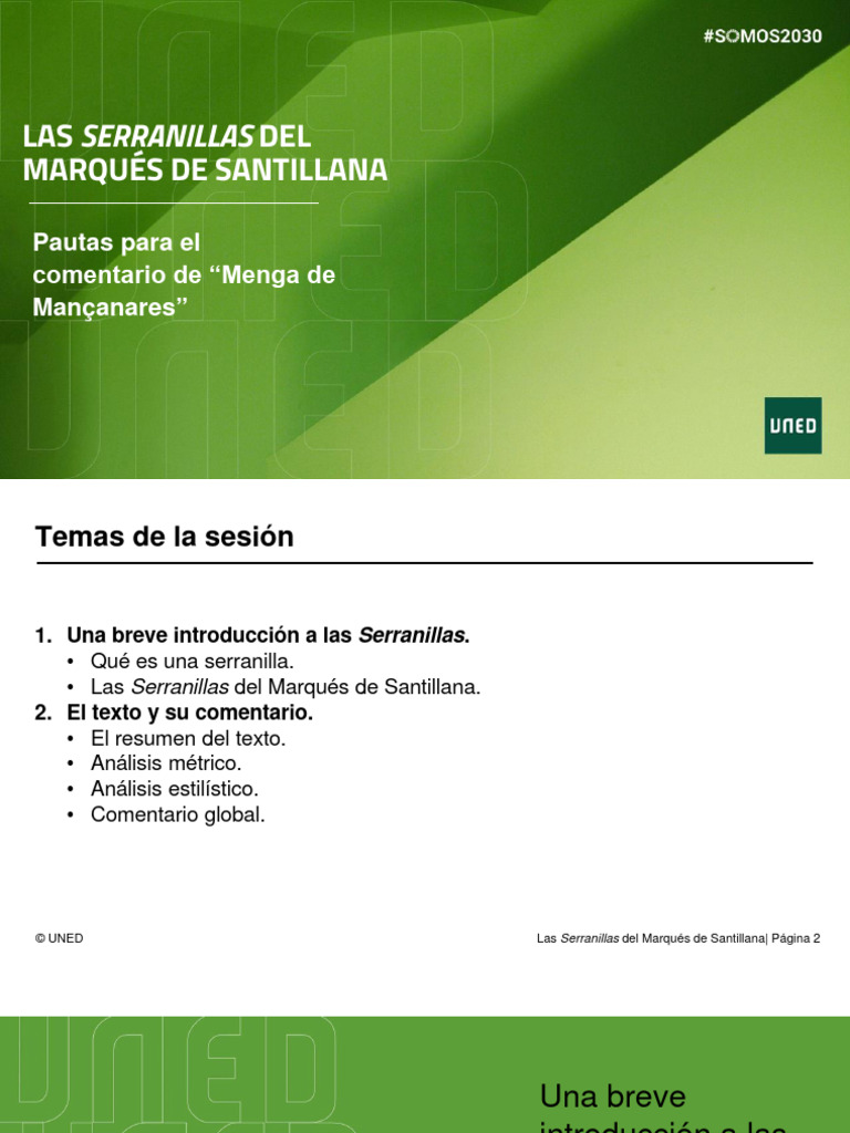 COMENTARIO - SERRANILLA. EqDocente | PDF | Metro (poesía) | Poesía