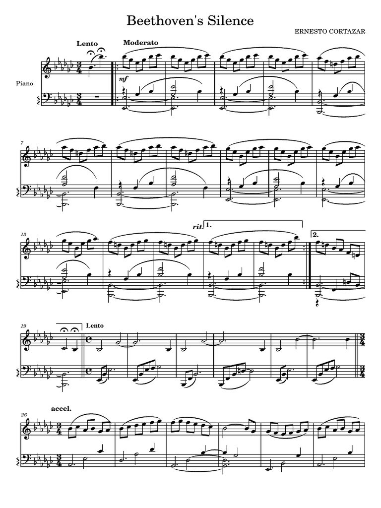 Beethovens Silence | PDF | Musical Forms | Musical Compositions