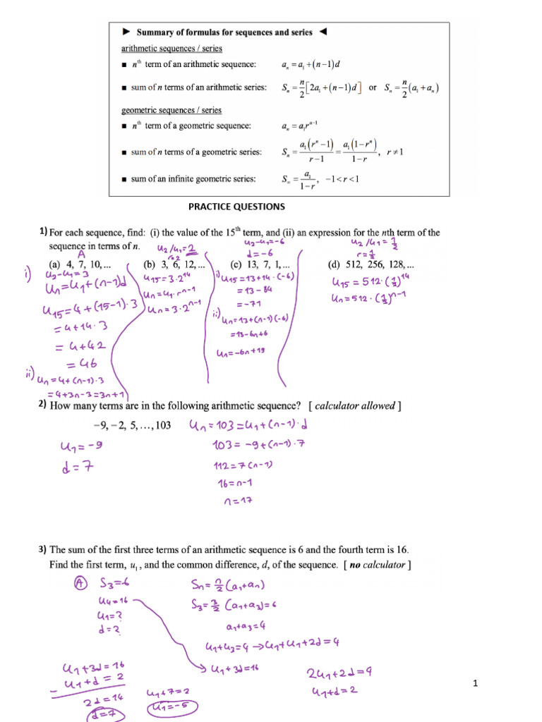 Mid Term Practice Questions - Aa SL HW | PDF