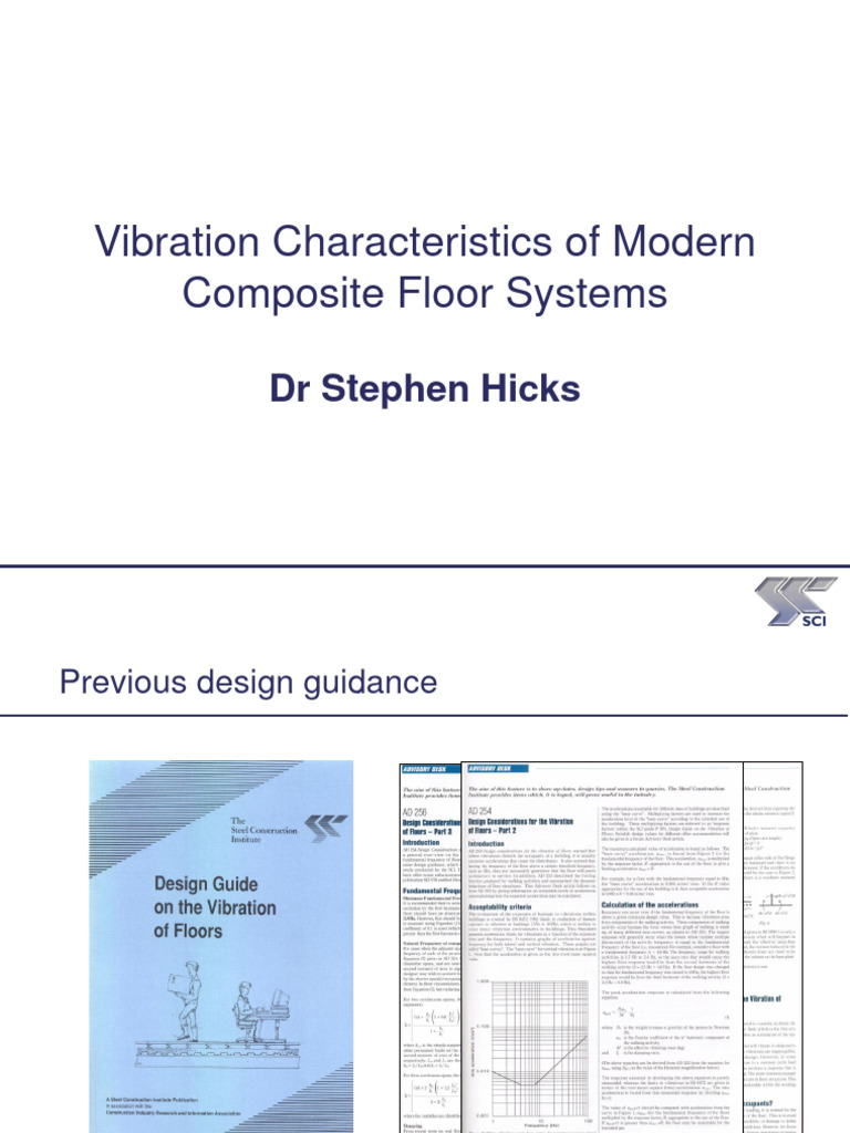 Vibration Characteristics of Modern Composite Floor Systems | PDF ...