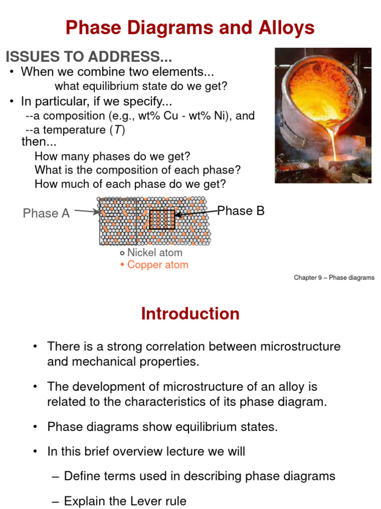 Understanding Phase Diagrams in Alloys | PDF | Phase (Matter) | Casting