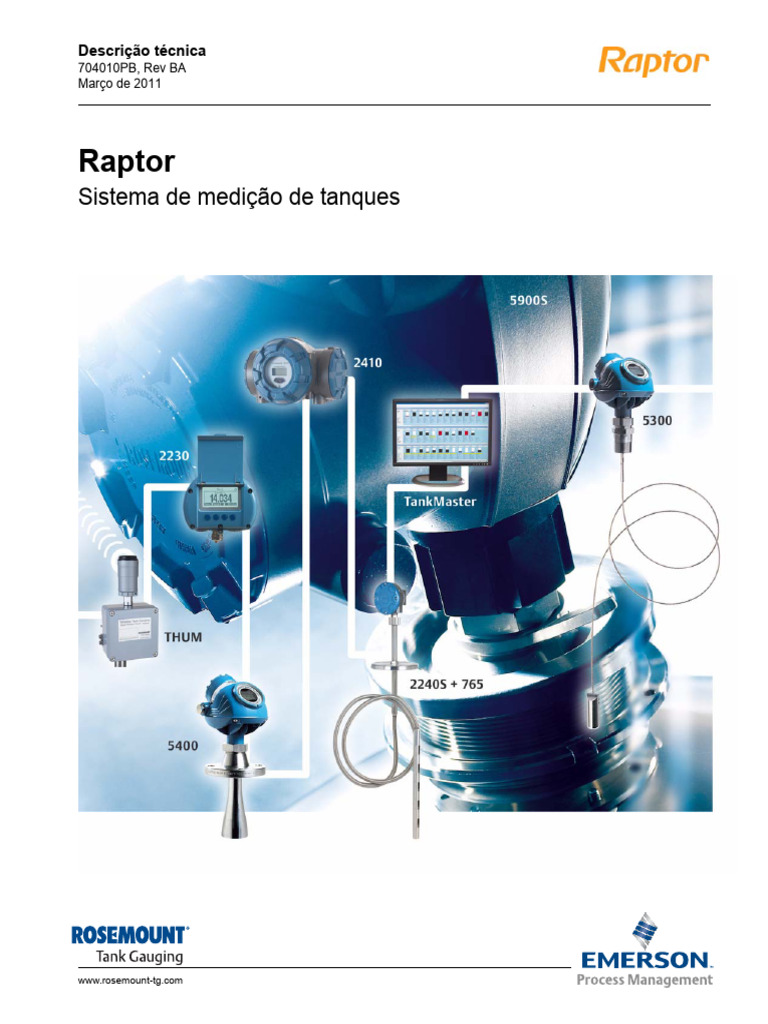 Rosemount Tank Gauging System Data Sheet Revba 704010pb Pdf Ciências Físicas Engenharia 