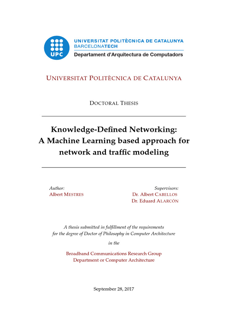 TAMS1 de 1 | PDF | Computer Network | Machine Learning