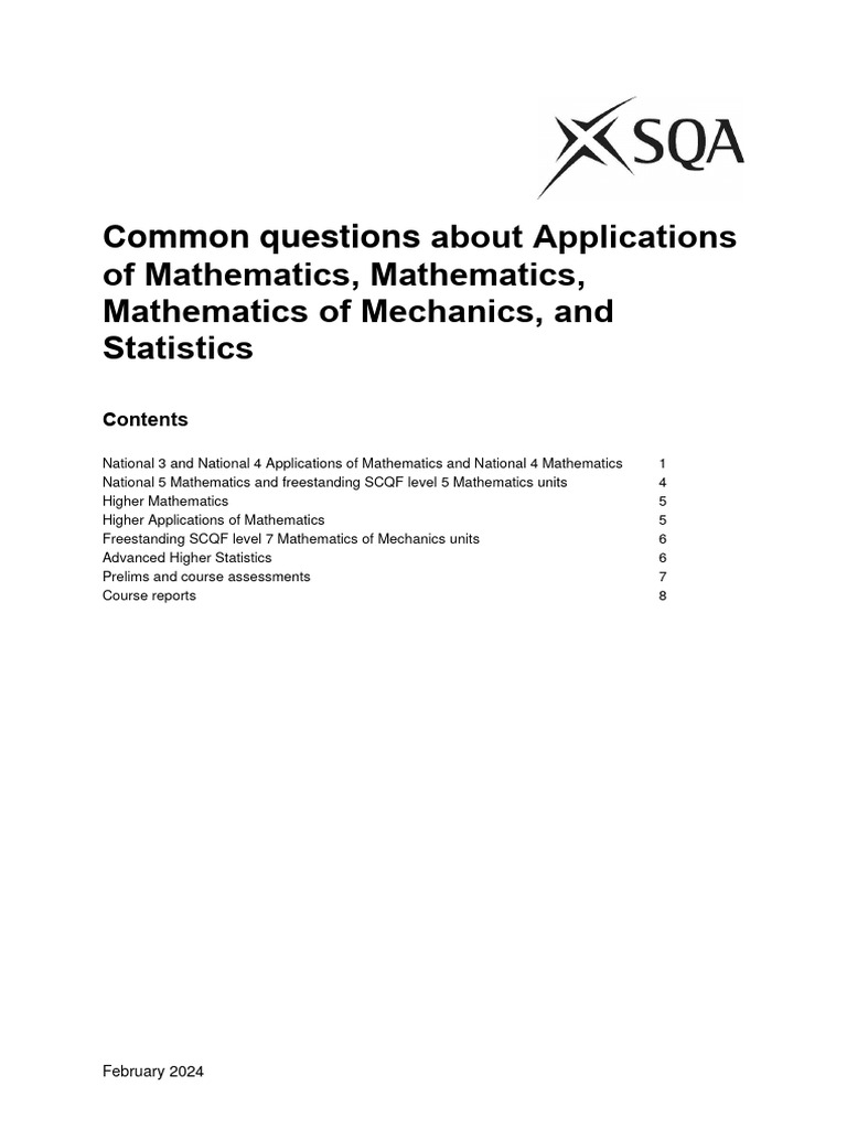 CQ Applications Mathematics Mechanics Statistics | PDF | Educational Assessment | Mathematics