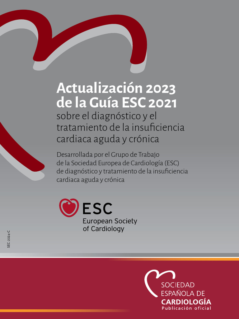 Guía ESC 2023 Actualización IC | PDF | Insuficiencia cardíaca | Cuidado de la salud