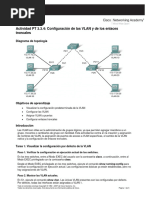 Taller 1 - Configuración de VLANs y Enlaces Troncales | PDF | Conmutador de red | Redes de ...