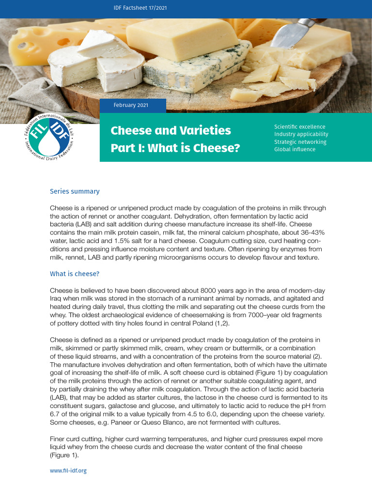 Understanding Cheese: Types and Process | PDF | Wellness