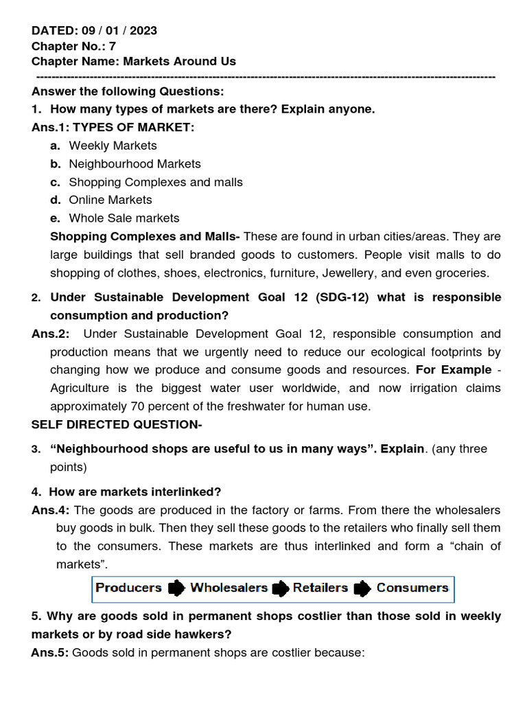 Chapter_7_MARKETS_AROUND_US[1] | PDF | Retail | Goods