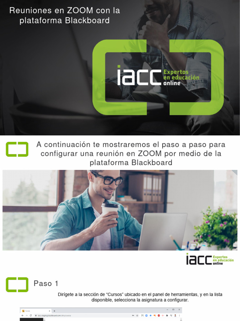 Tutorial - Reuniones en ZOOM Con Blackboard | PDF | Informática | Software