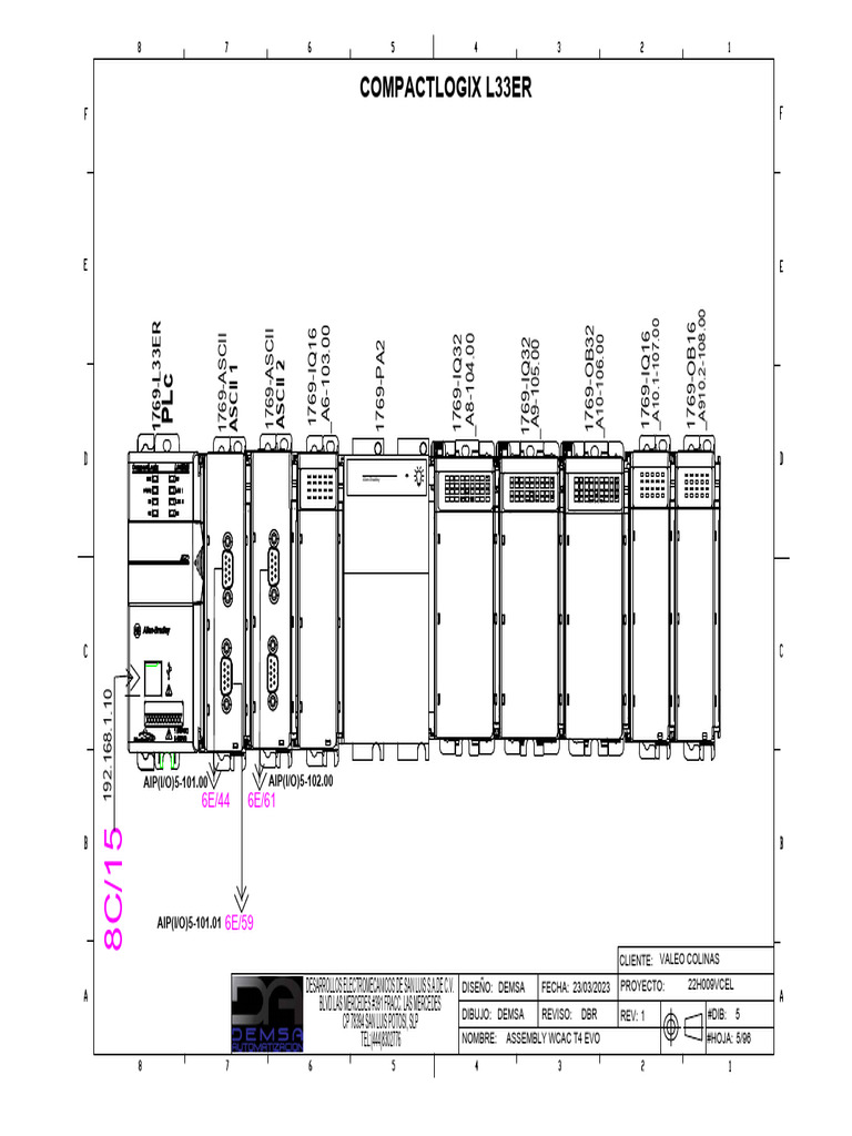 Compactlogix L33Er: - A6-103.00 1769-IQ16 1769-PA2 1769-IQ32 1769-IQ32 ...