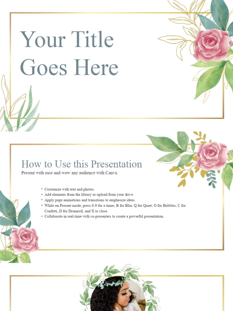 Floral Watercolor Slides | PDF