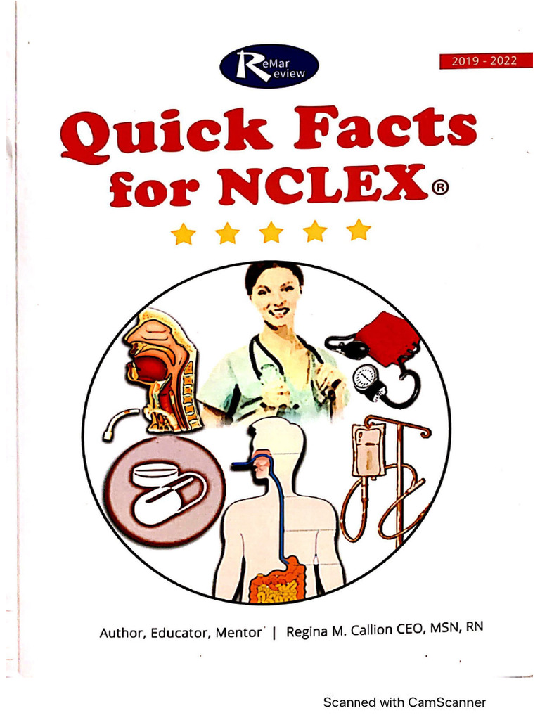 Remar Review Quick Facts For Nclex 2019 Nclex Nursing Resources | PDF