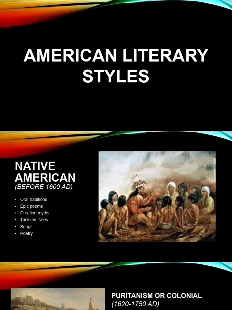 American Literature Intro and Native American Oral Literature PP | PDF ...